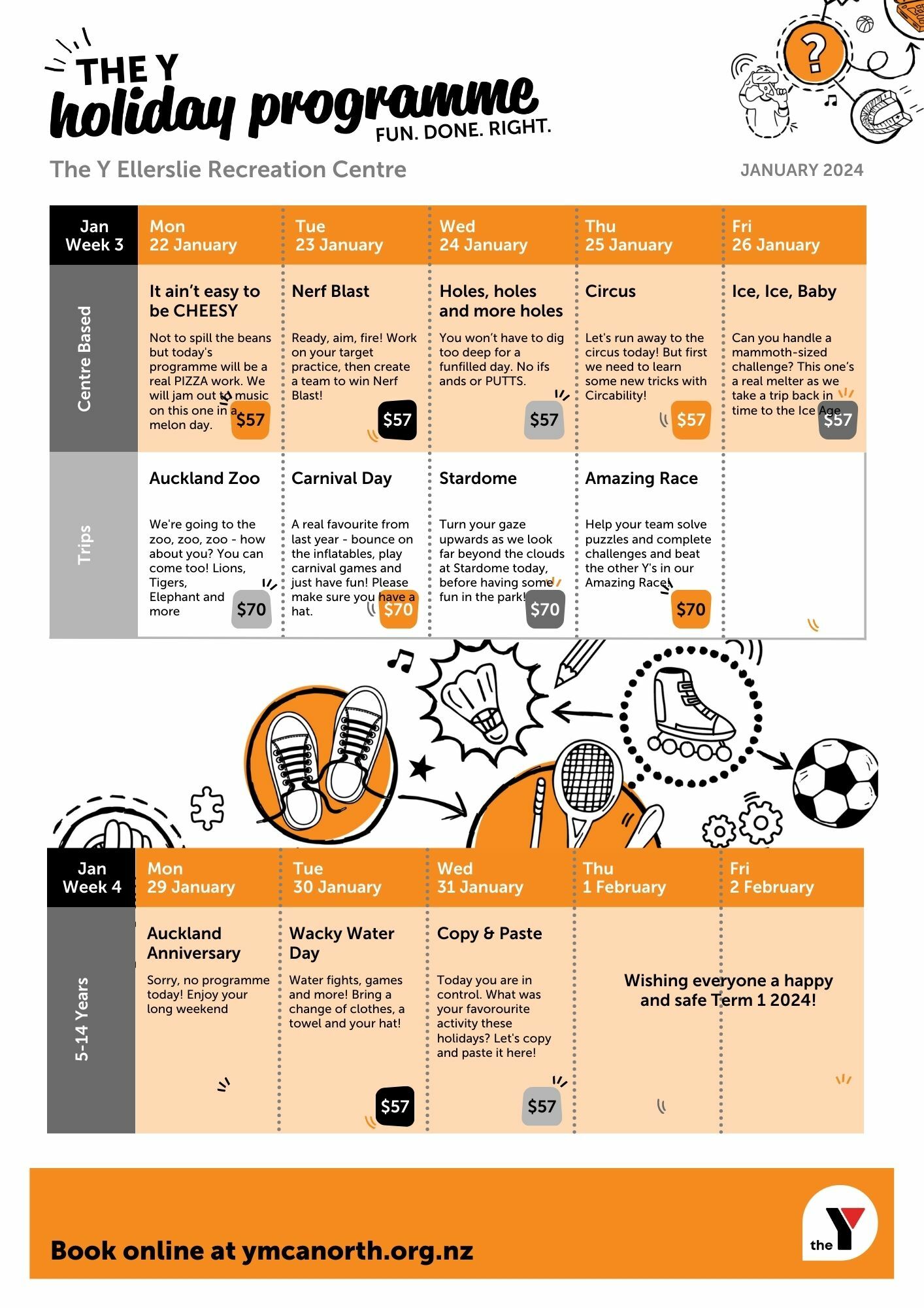 Y Holiday Programmes - The Y Ellerslie - YMCA North