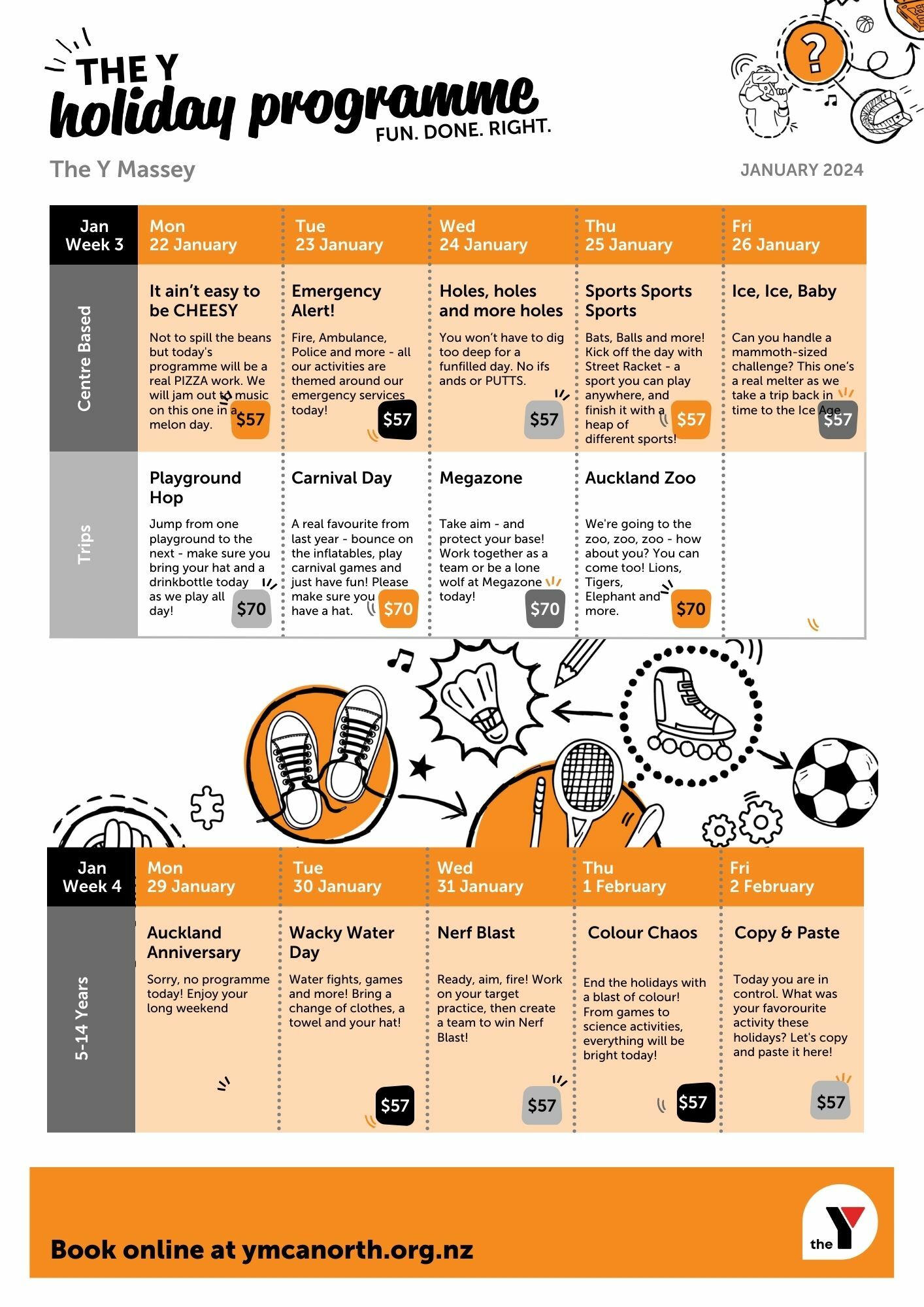 Y Holiday Programmes - The Y Massey - YMCA North