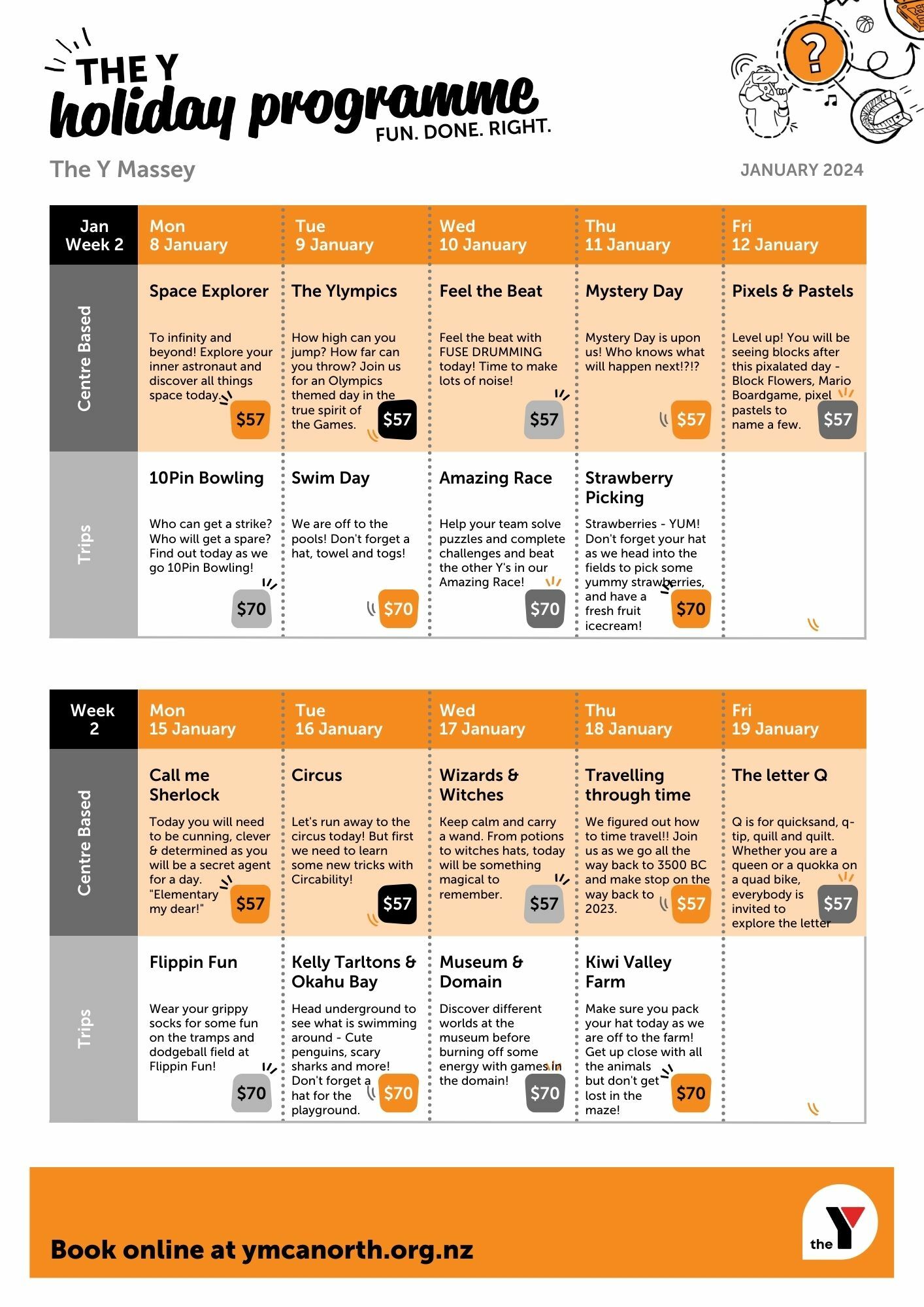 Y Holiday Programmes - The Y Massey - YMCA North
