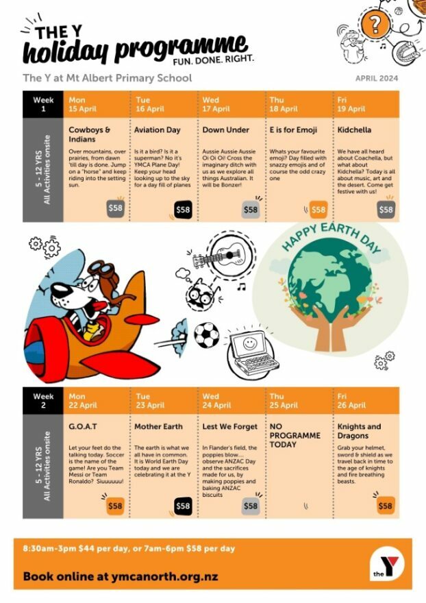Y Holiday Programmes - Mt Albert Primary School - YMCA North