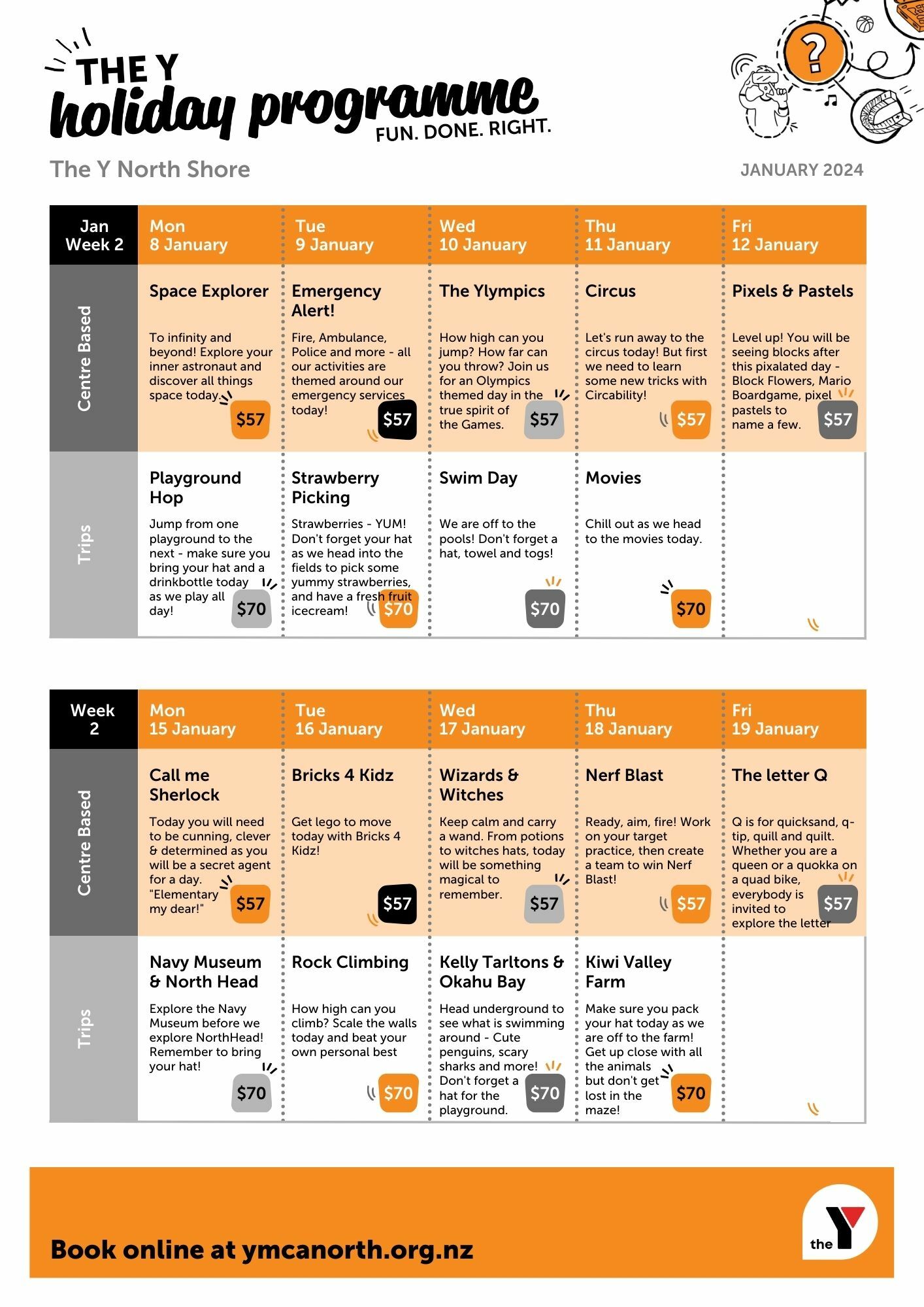 Y Holiday Programmes - The Y North Shore - YMCA North