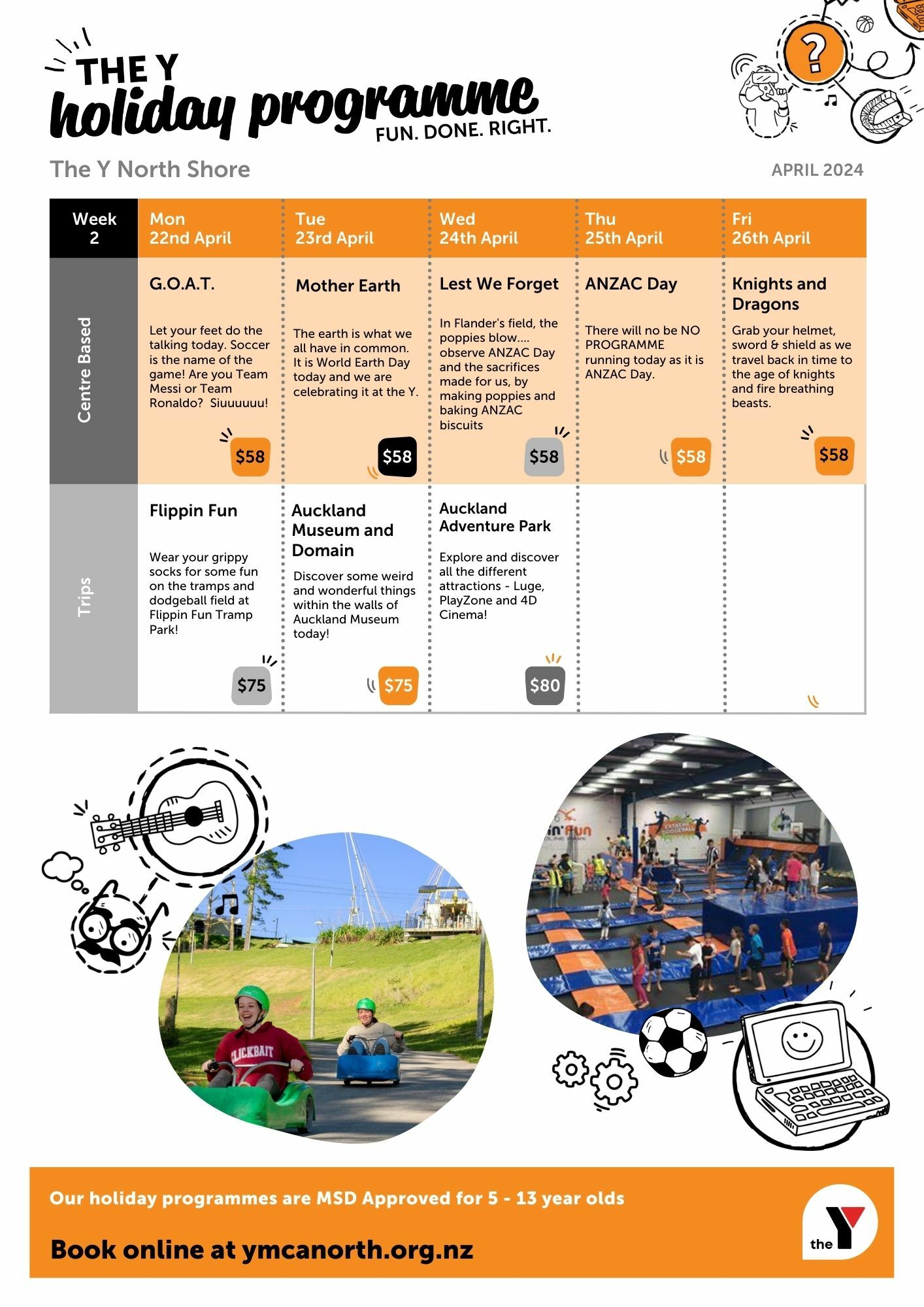 Y Holiday Programmes - The Y North Shore - YMCA North