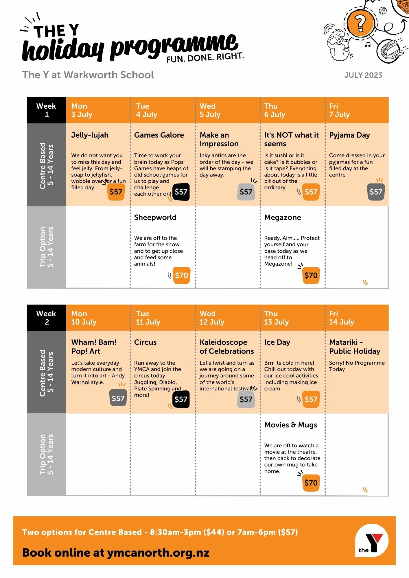 Y Holiday Programmes - Warkworth Primary School - YMCA North