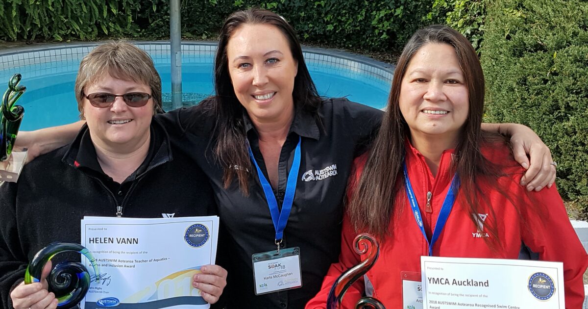 Triple awards haul at AUSTSWIM Aotearoa conference - YMCA North