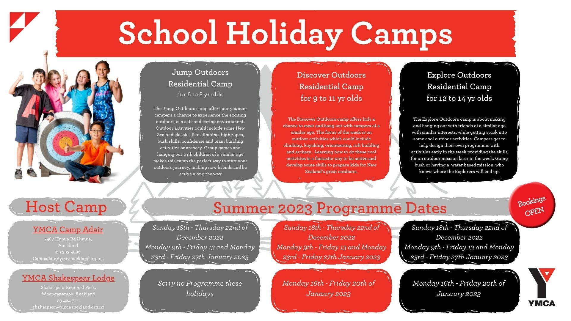 Holiday Camps - YMCA North